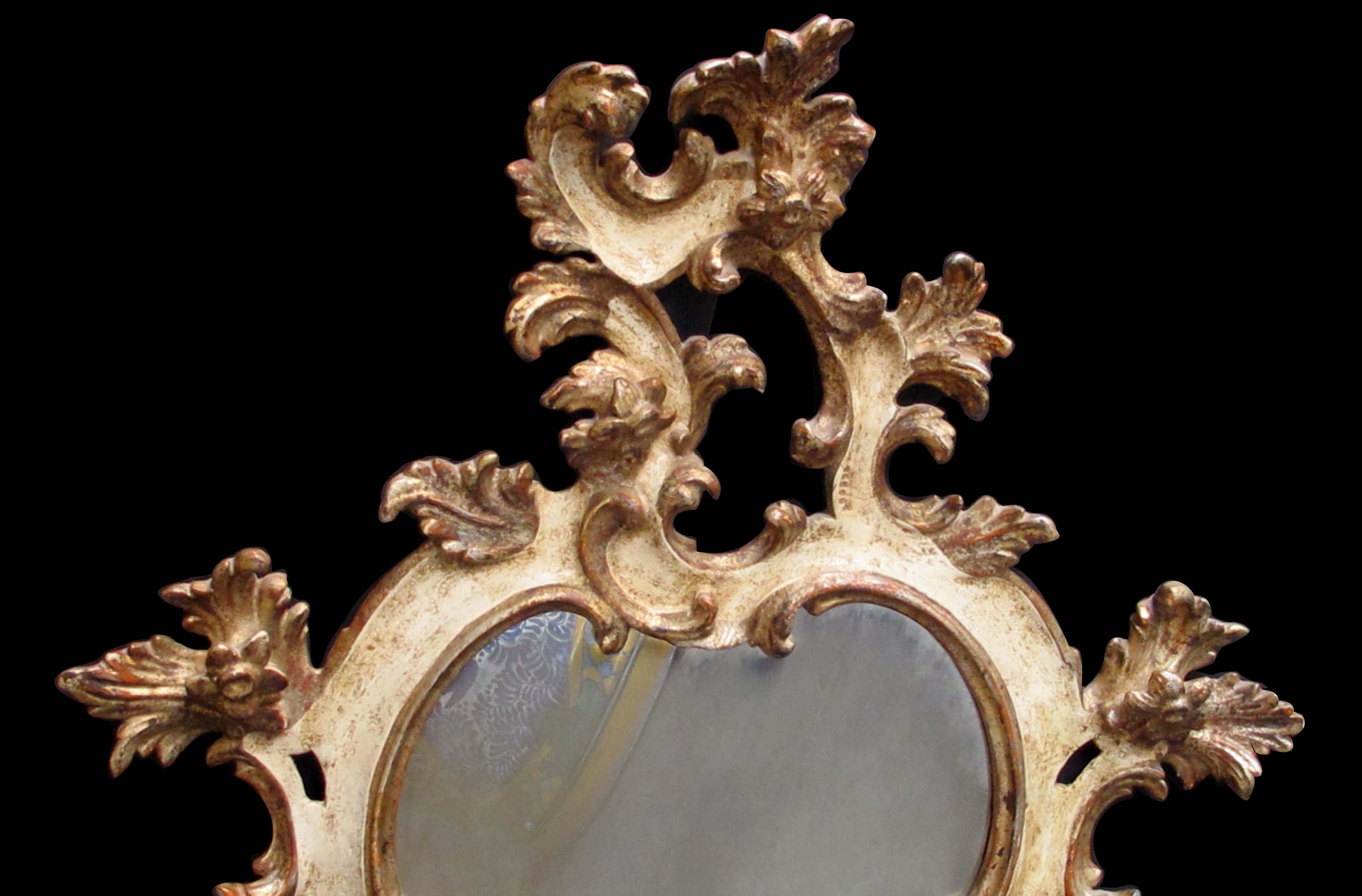 a fanciful venetian rococo revival ivory painted and parcel-gilt ...